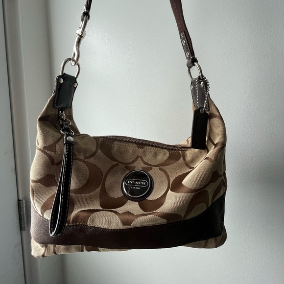 Coach | Bags | Vintage Coach Signature C Monogrammed Stripe Hobo Purse ...